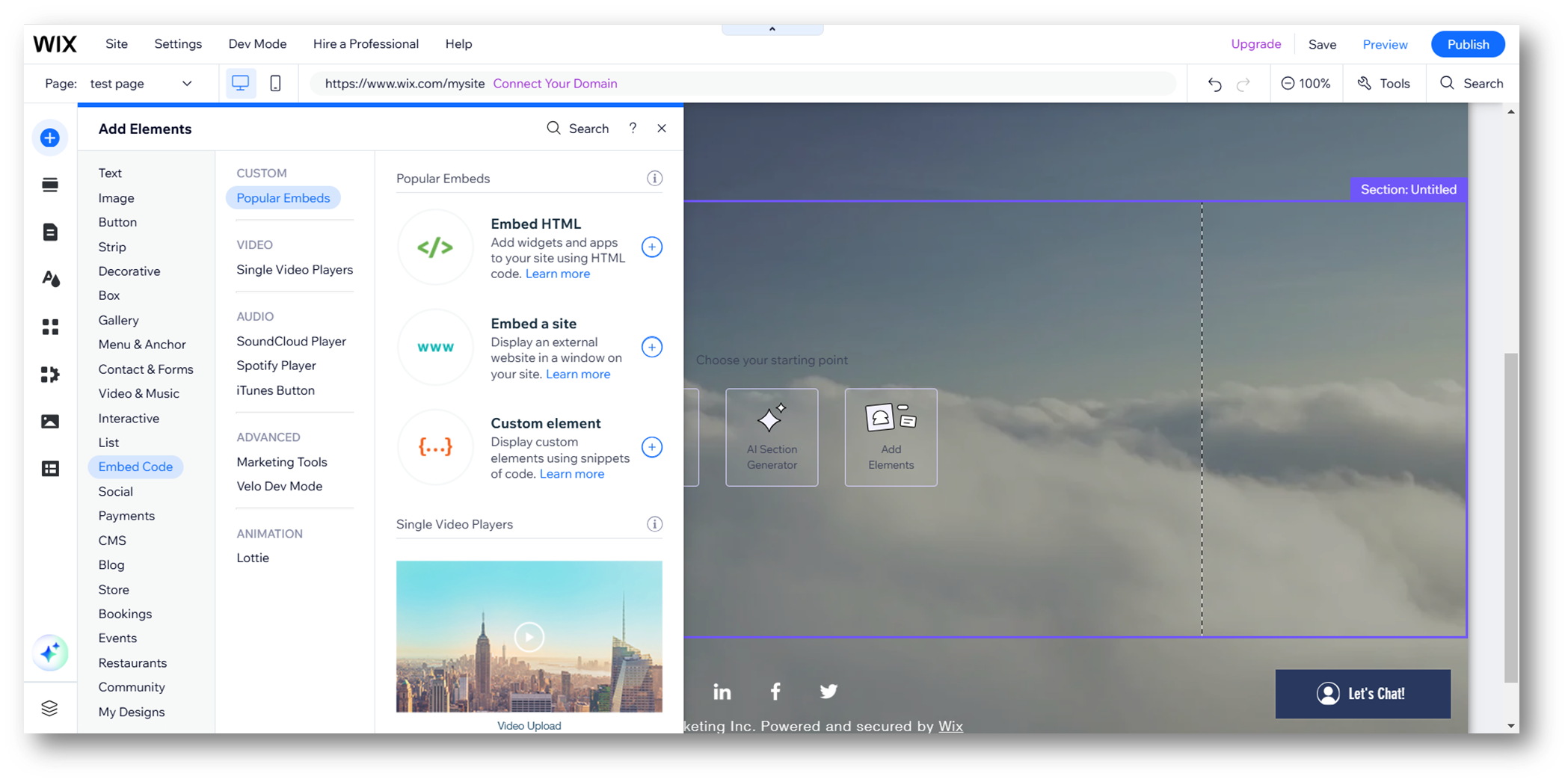 How to place the Yodel Widget on a Wix Website – Yodel
