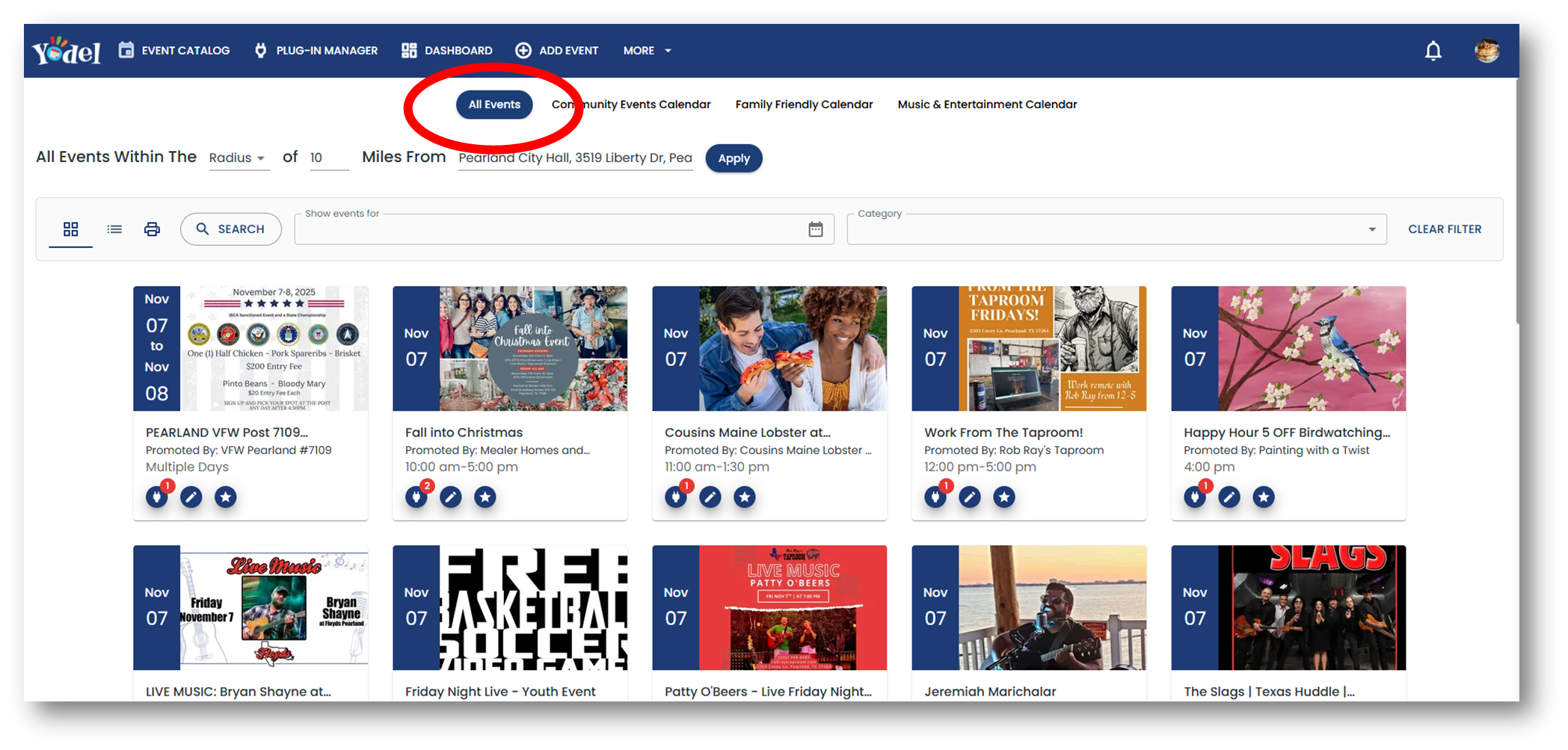 How to Add or Remove Events from a Plug-In on the Event Catalog – Yodel